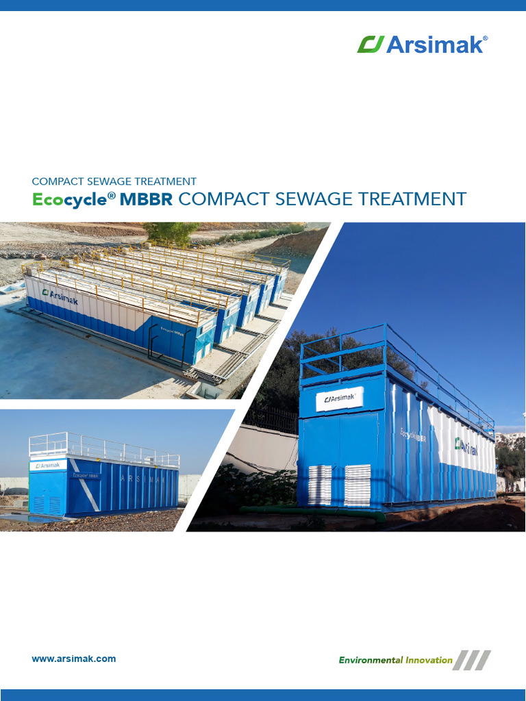 Arsimak Ecocycle MBBR Brochure Eng | PDF | Sewage Treatment | Environmental Issues With Water