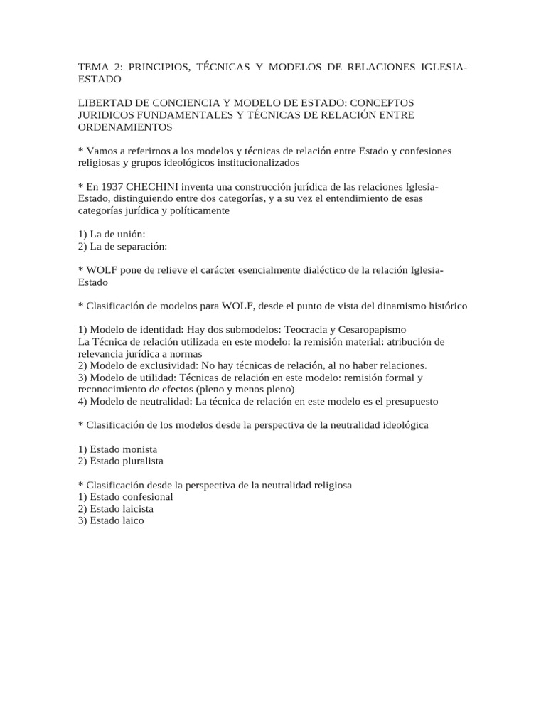 Esquema Tema 2 | PDF