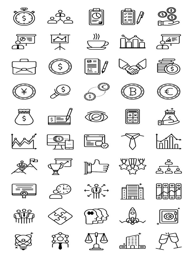 Business Icon Set - Vol 1 | PDF