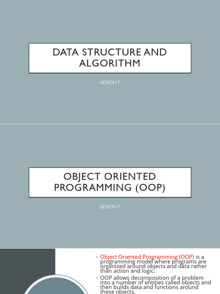 DSA_TOPIC7 - OOP (1) | PDF | Class (Computer Programming) | Object ... DSA_TOPIC7 - OOP (1) | PDF | Class (Computer Programming) | Object ...