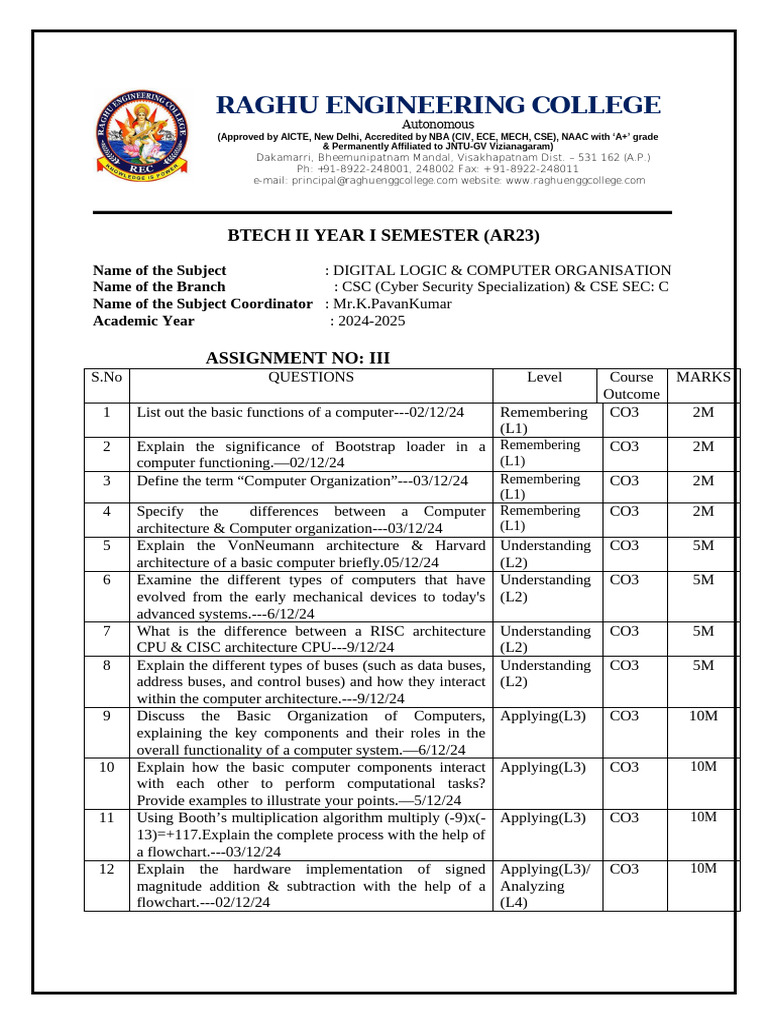 DLCO schedule CSD-D | PDF | Computing | Computer Science