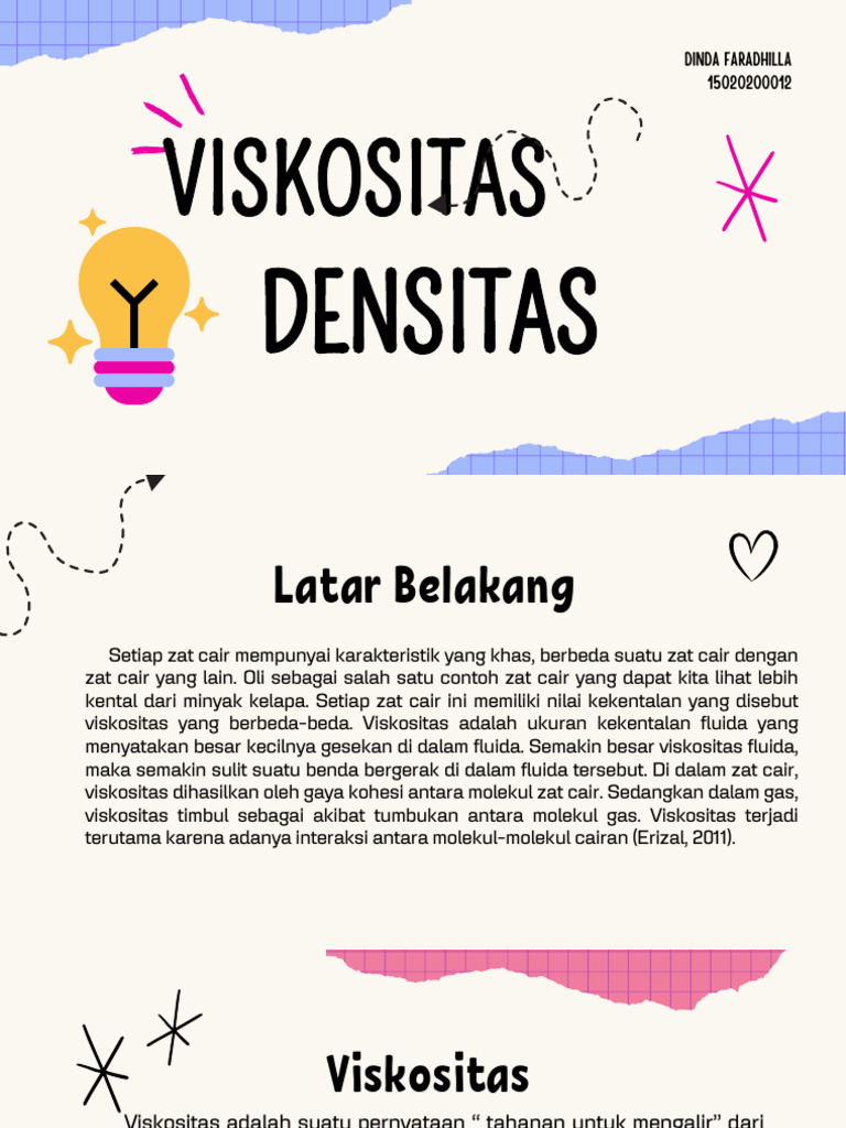 8 Viskositas Dan Densitas | PDF