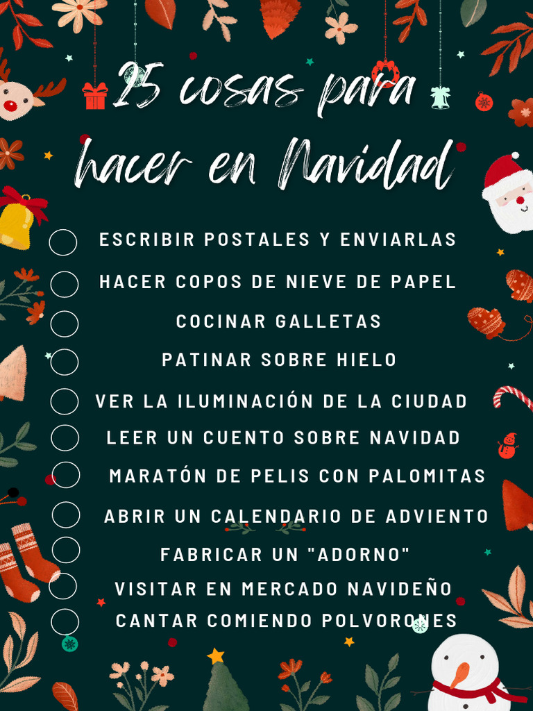 25 Cosas para Hacer en Navidad | PDF