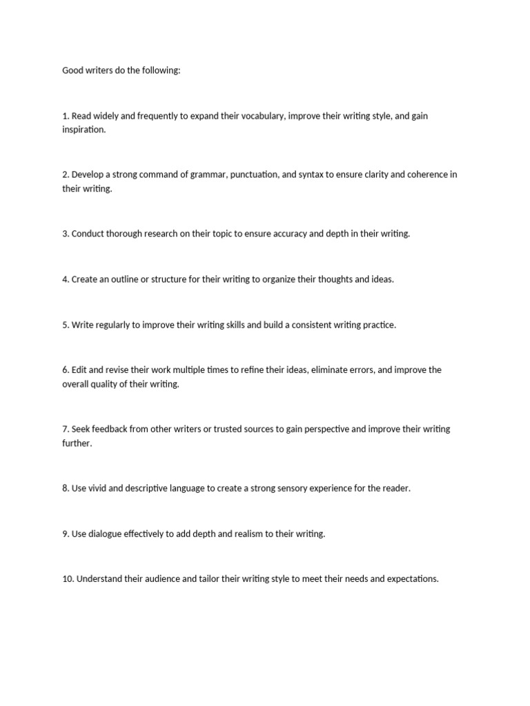 Good Writers do-WPS Office | PDF