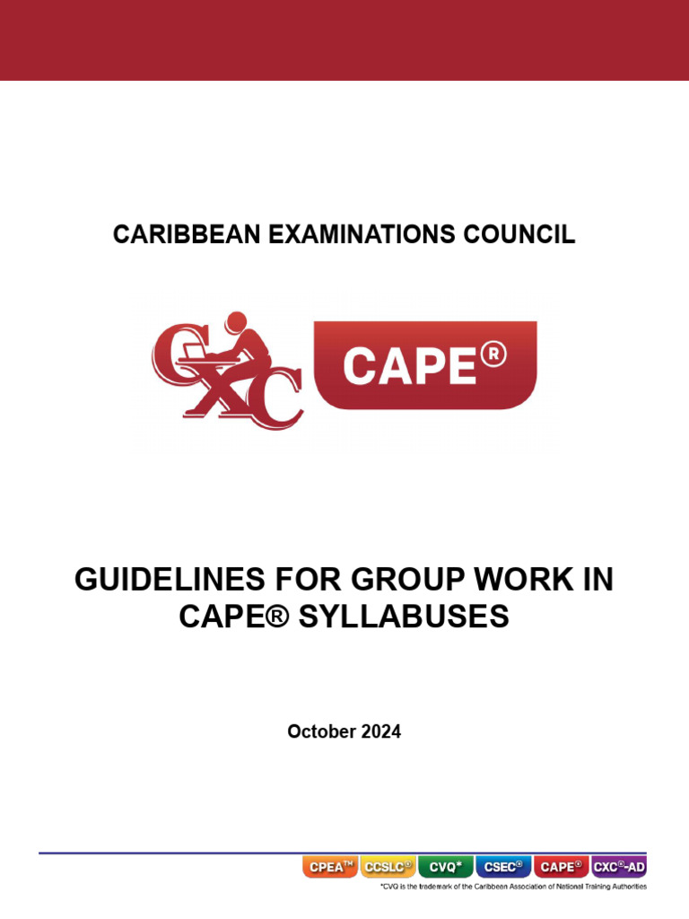 Group Work in CXC Syllabuses- CAPE | PDF