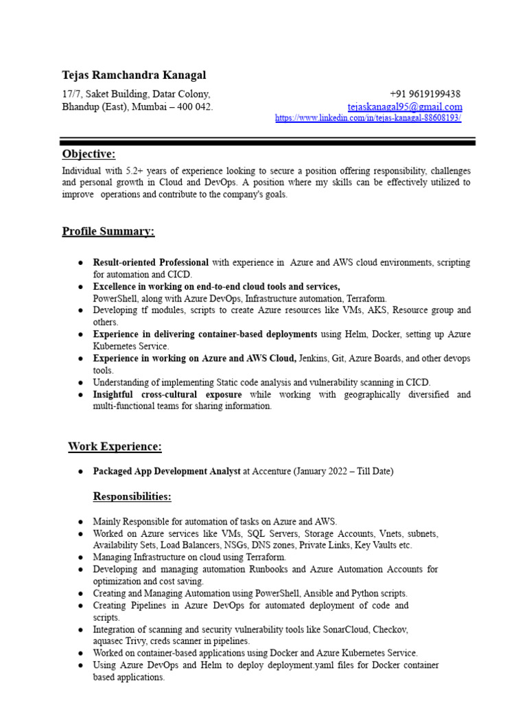 Tejas - Kanagal Cloud Devops Signed | PDF | Microsoft Azure | Cloud Computing