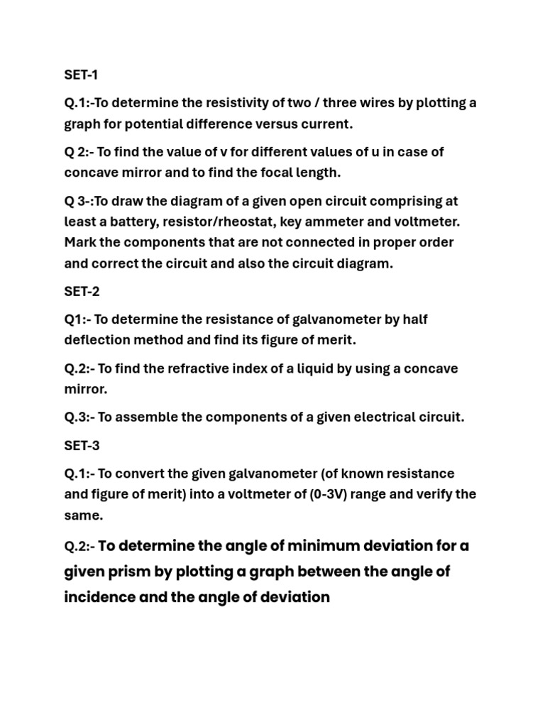 12th Experiment | PDF
