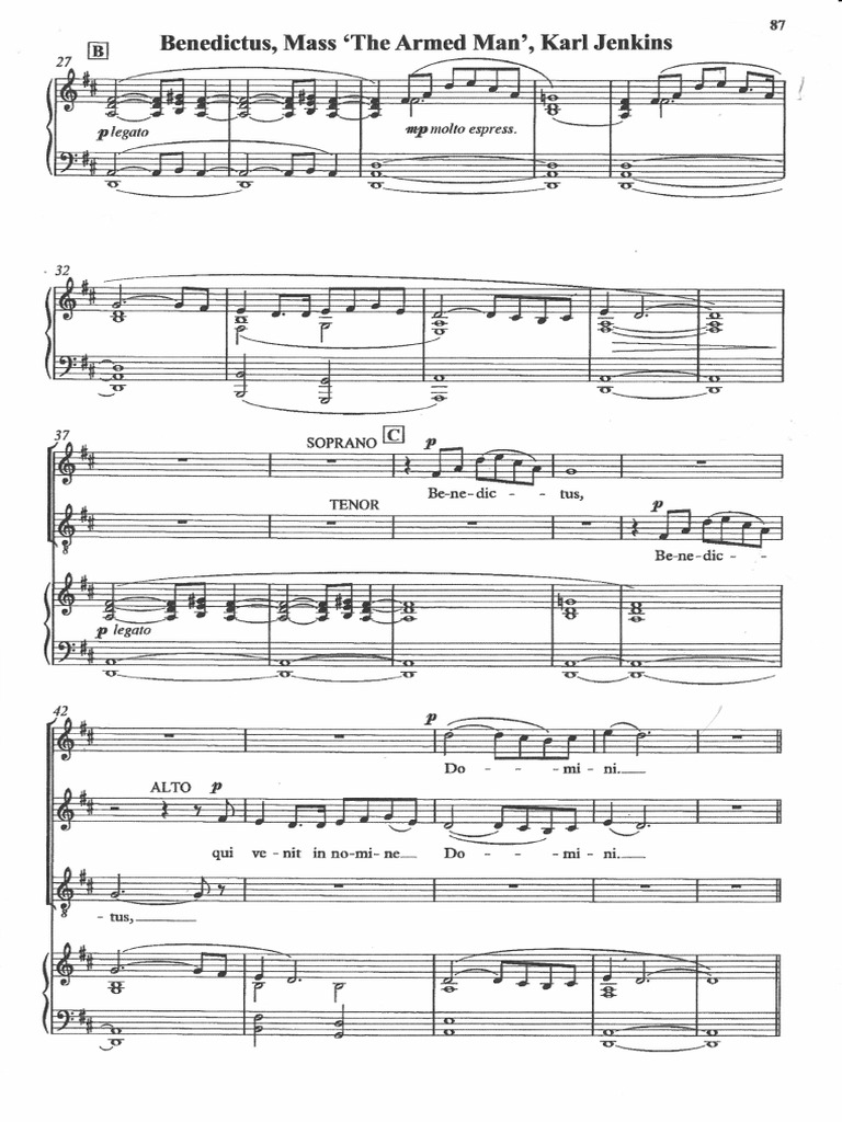 Benedictus-Jenkins | PDF