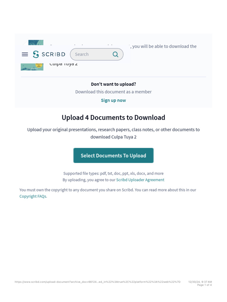 Upload A Document - Scribd | PDF | Scribd | Digital Technology