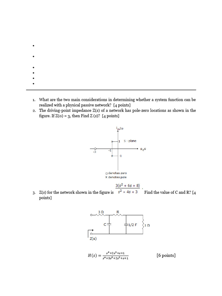 Network Analysis Assignment and Exam | PDF