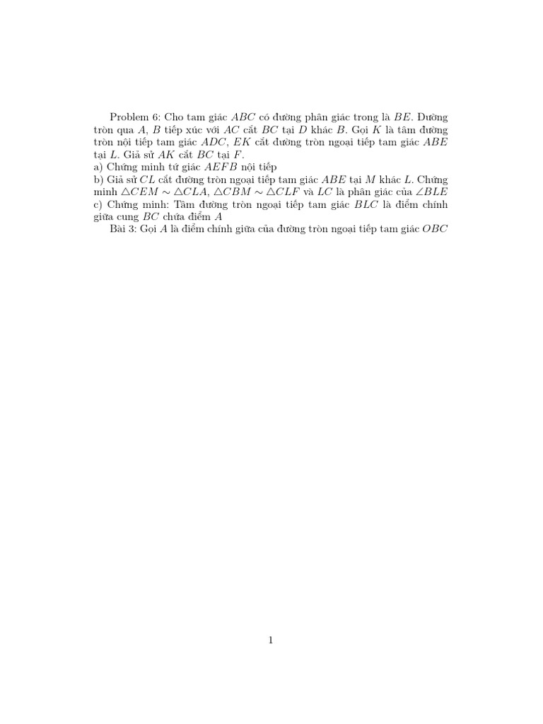 ABC BE A B AC BC D B K ADC EK ABE L AK BC F Aef B CL ABE M L CEM CLA CBM CLF LC BLE BLC BC A A ...