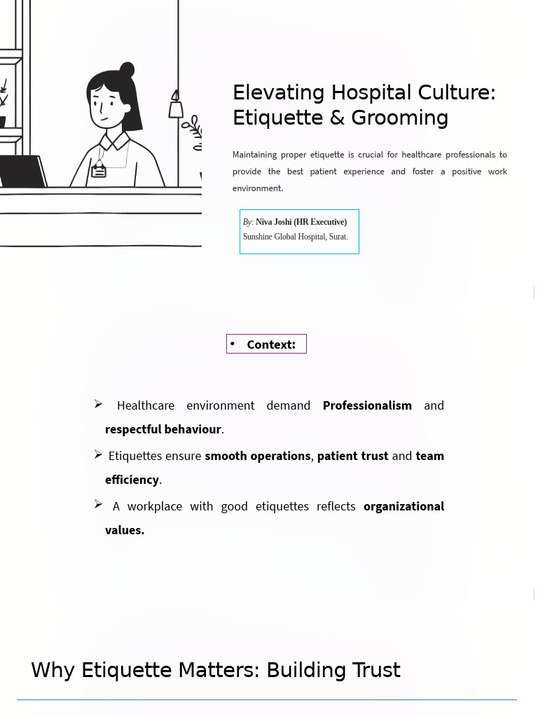 Etiqutte in Hospital | PDF | Reinforcement | Patient
