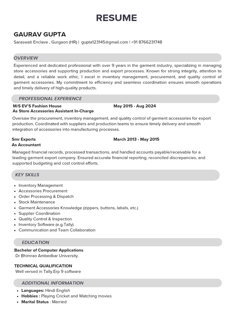 Black and White Simple Infographic Resume | PDF