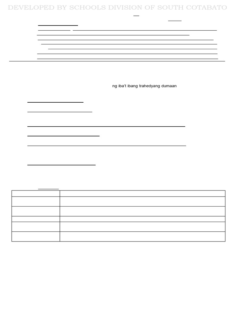 Esp 10 Quarter 4 Week 1 Las 2 | PDF