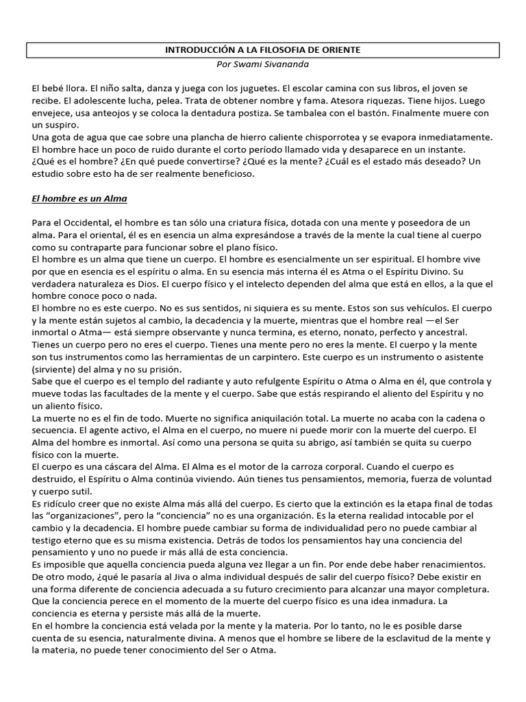 04 - Filosofia de Oriente | PDF | Alma | Verdad