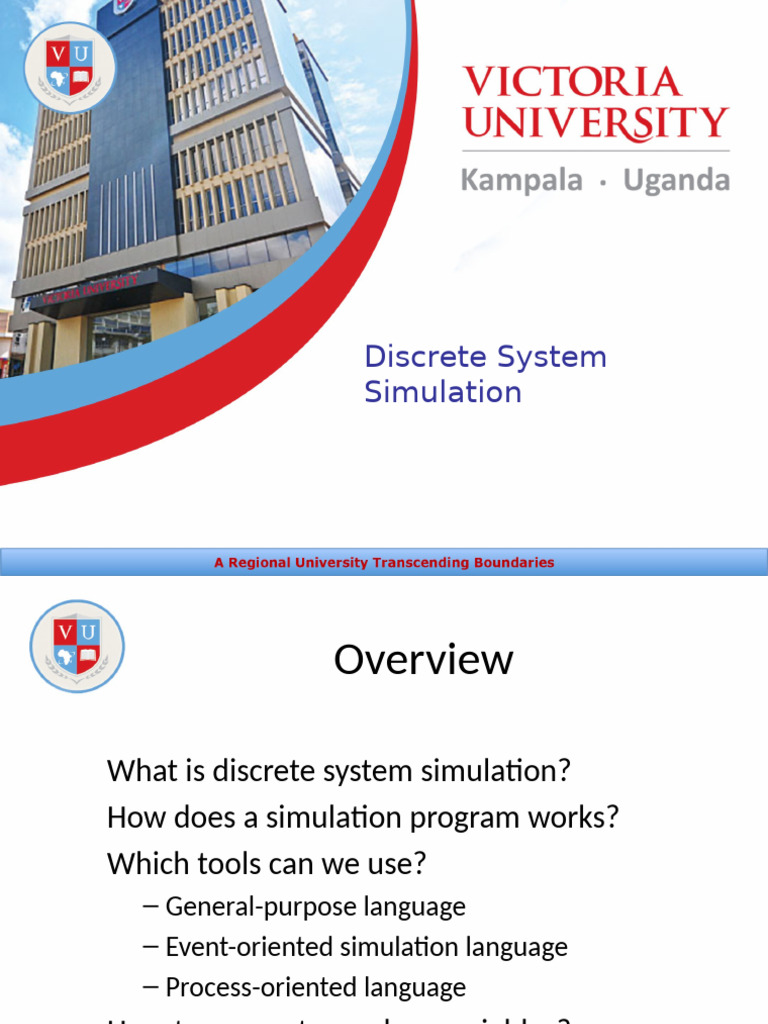 Discrete System Simulation | PDF | Probability Distribution | Random Variable