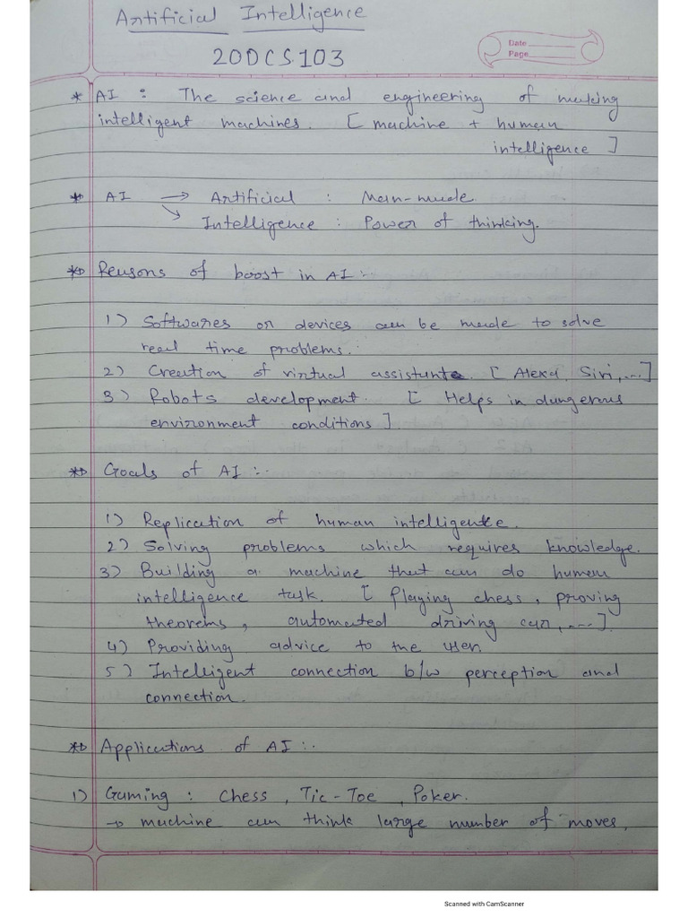 AI Notes | PDF