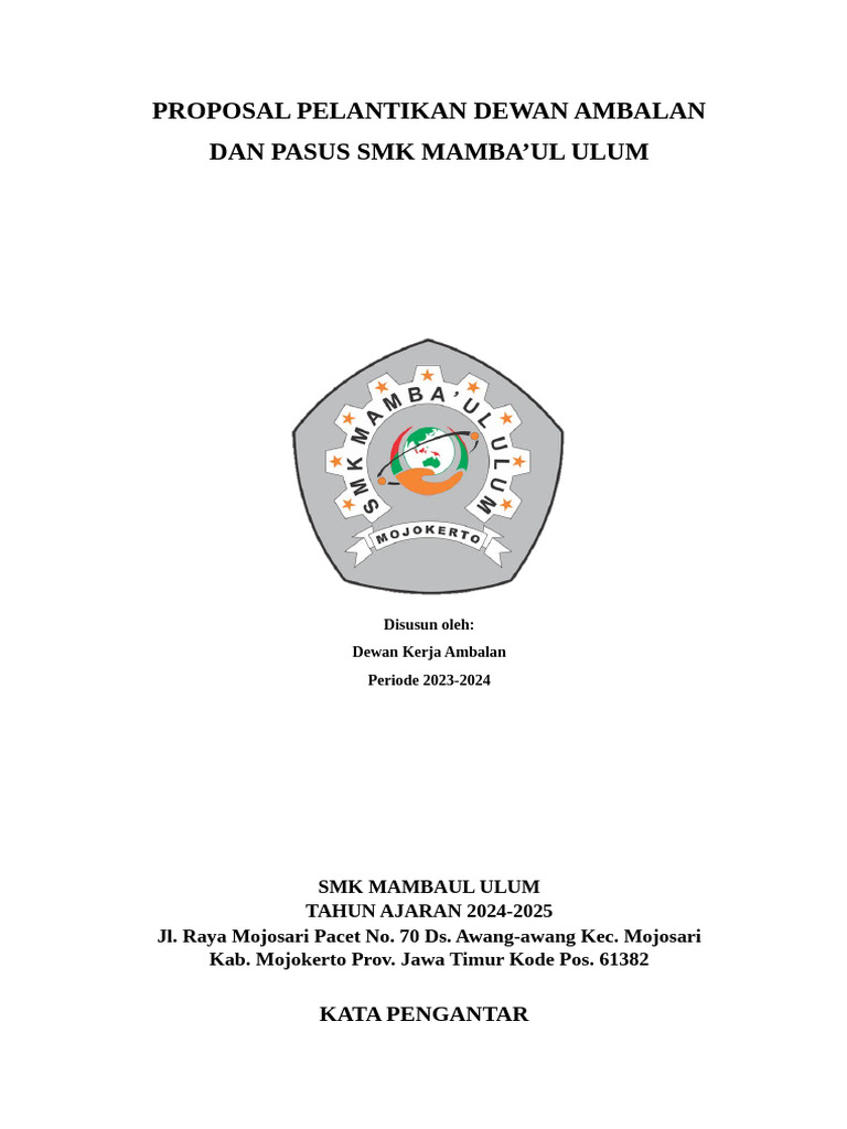 proposal mentah muspanitera ambalan (1) | PDF