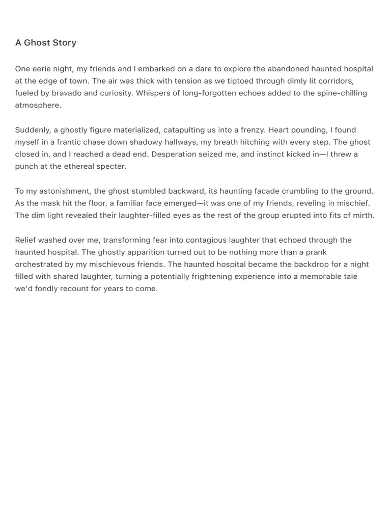 A Ghost Story | PDF