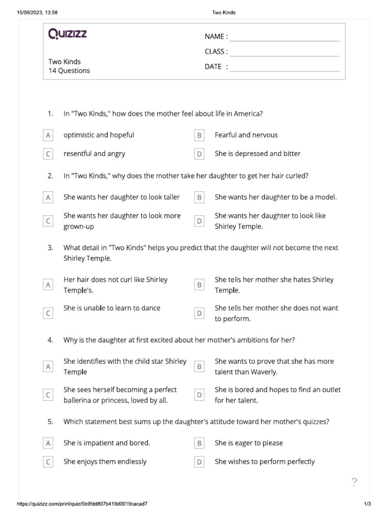 Two Kinds Unsolved | PDF