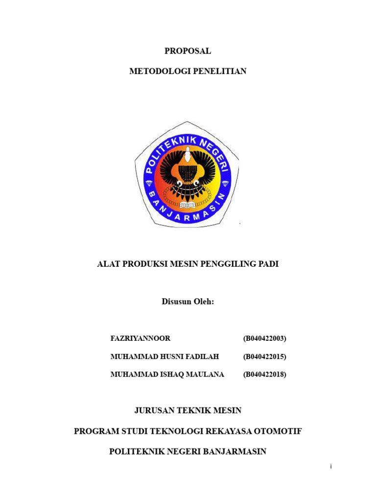 PROPOSAL Metodologi Penelitian | PDF