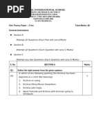 CBSE Class 12 Painting Sample Question Paper 2025-26 | PDF | Paintings