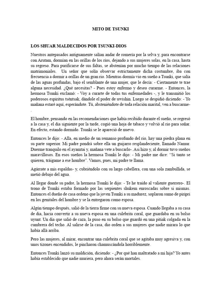 Mito de Tsunki Pamela | PDF