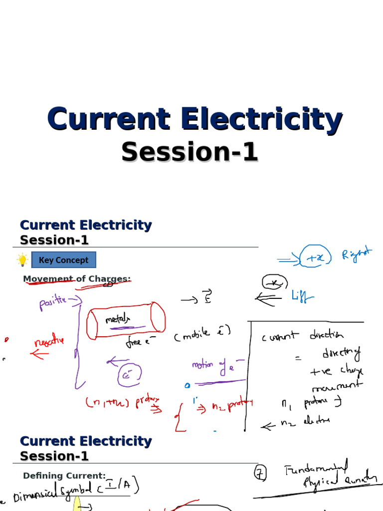Current Electricity-1 | PDF | Electrical Resistivity And Conductivity | Electrical Resistance ...
