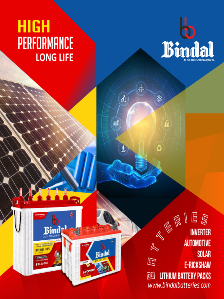 Bindal Battery Catalog | PDF | Sustainable Technologies | Electric Power