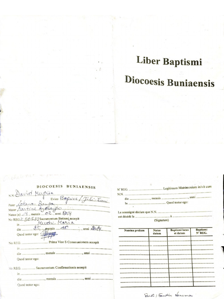 Carnet de Baptème | PDF