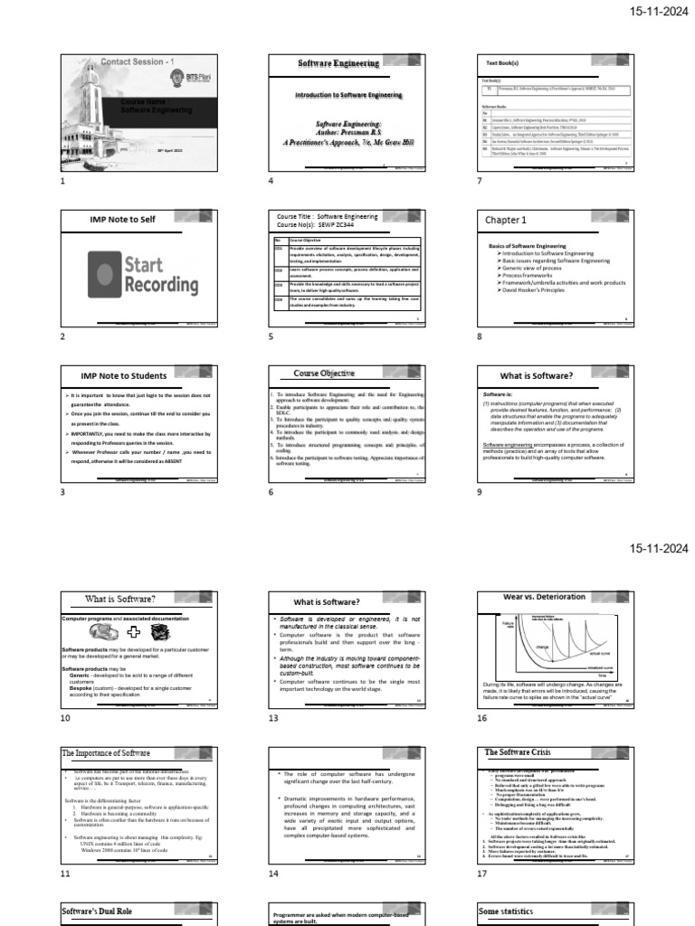 Software Engineering Course Guide | PDF | Software | Software Engineering