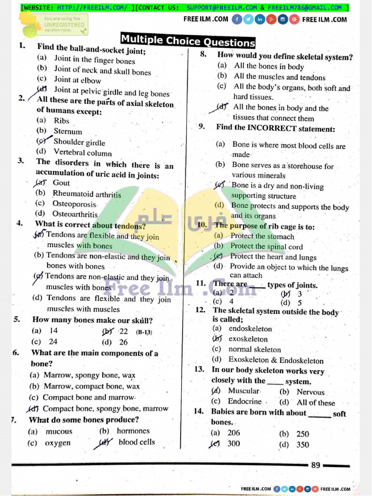 10th Bio Ch 13 MCQ-ShortQ | PDF