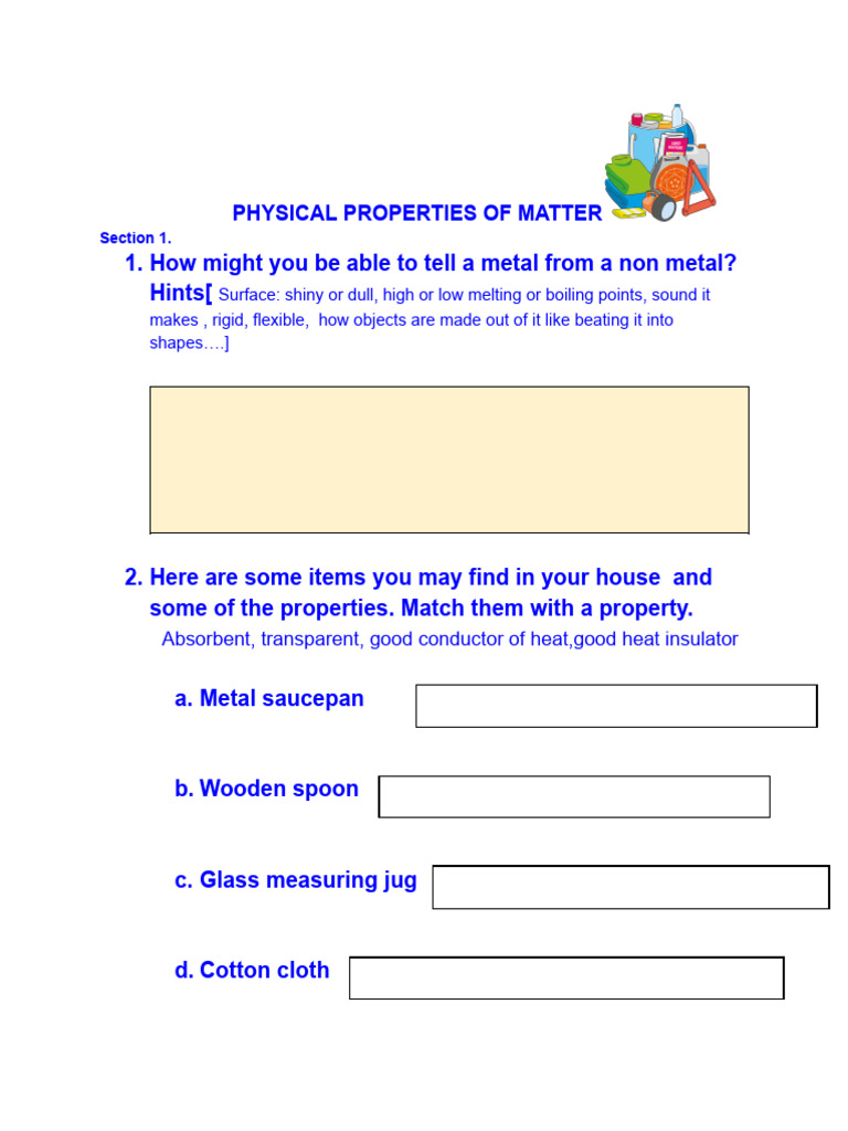 (Original) Topic - PHYSICAL PROPERTIES OF MATTER | PDF | Plastic | Glasses