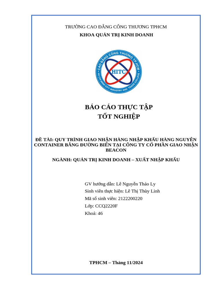 Báo Cáo TTTN | PDF