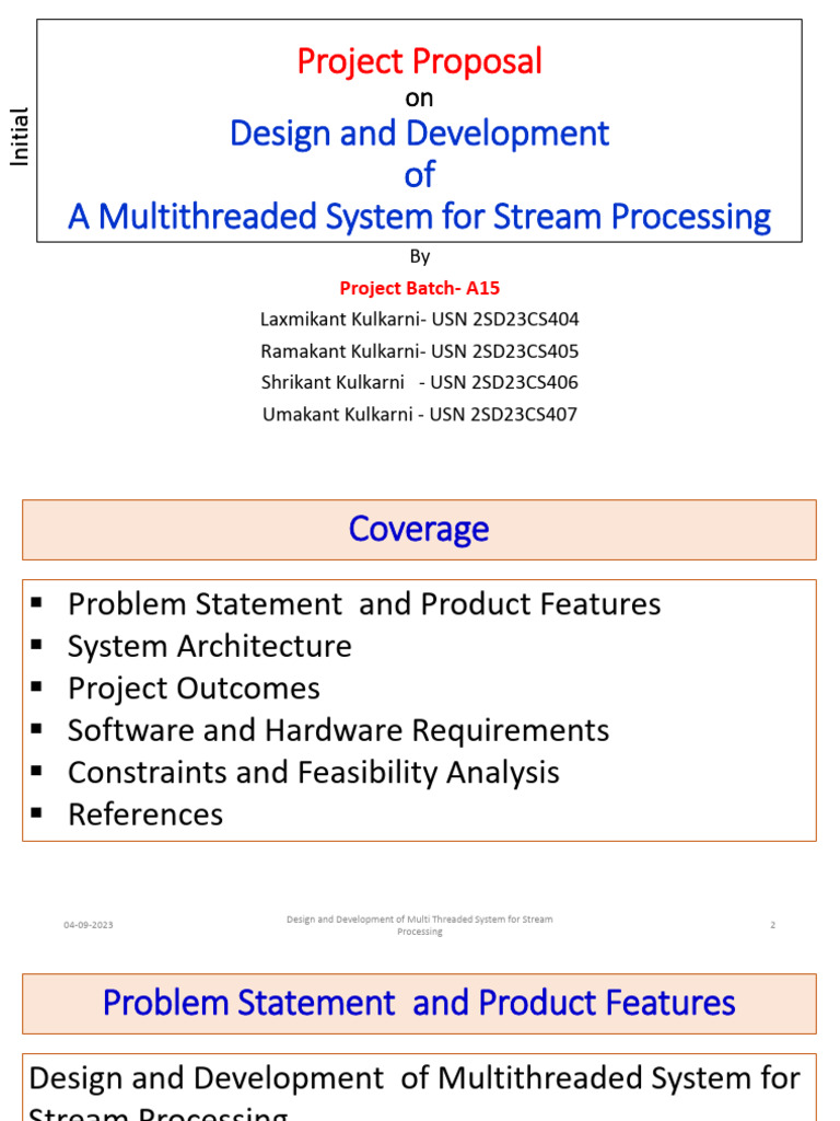Multithreaded Stream Processing System | PDF | Thread (Computing ...