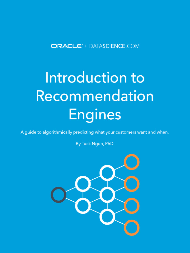 Oracle Ds Introduction To Recommendation Engines | PDF | Information Science | Computing