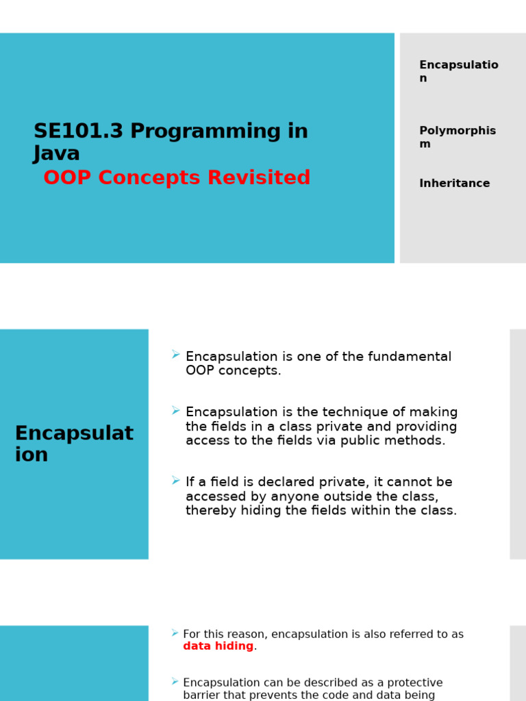 SE101_Lec3_Encap | PDF