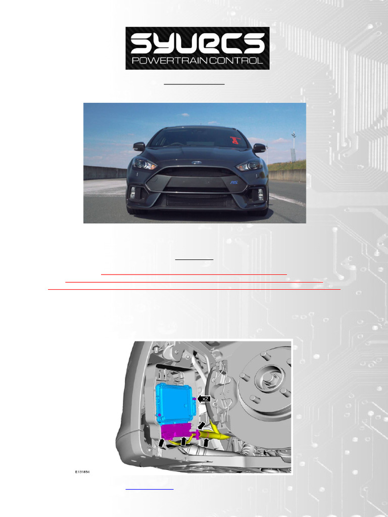 Syvecs_Focus_Mk3_RS_Kit | PDF | Automotive Technologies | Engines