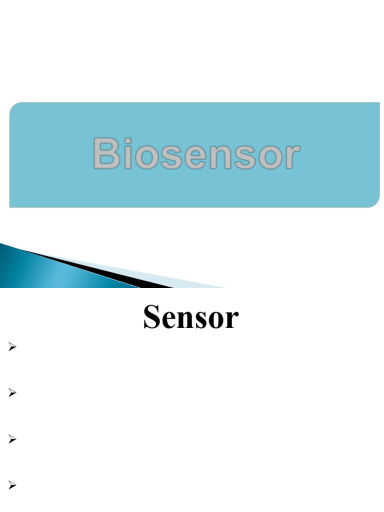 Nanosensors DPU | PDF | Biosensor | Sensor