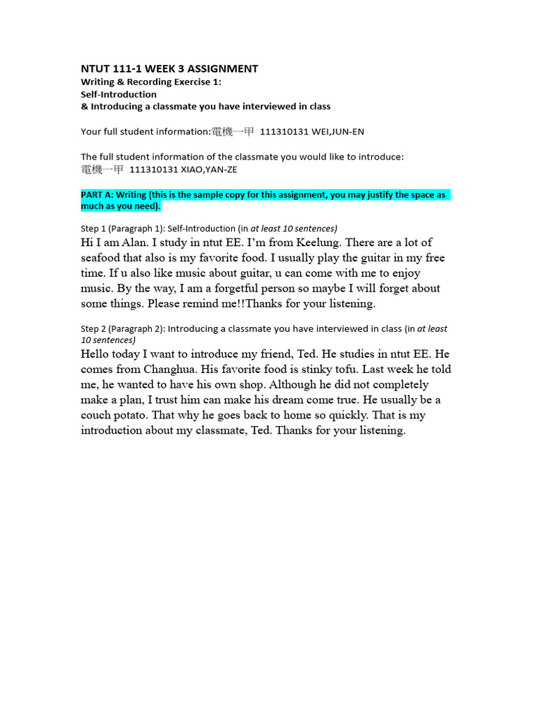 English Homework | PDF