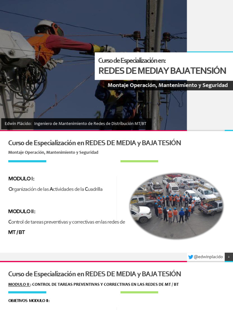 Curso Especializacion - Redes MT & BT - Modulo Ii | PDF | Aislador ...