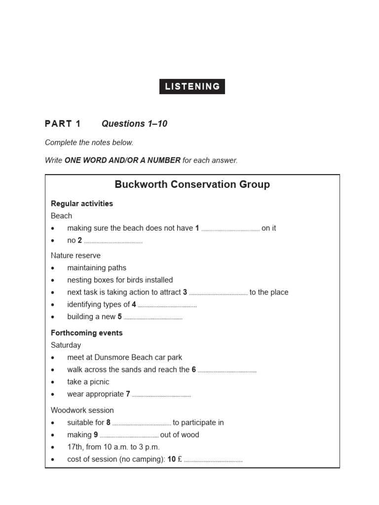 Listening Test for Language Learners | PDF | Sheep | Labyrinth