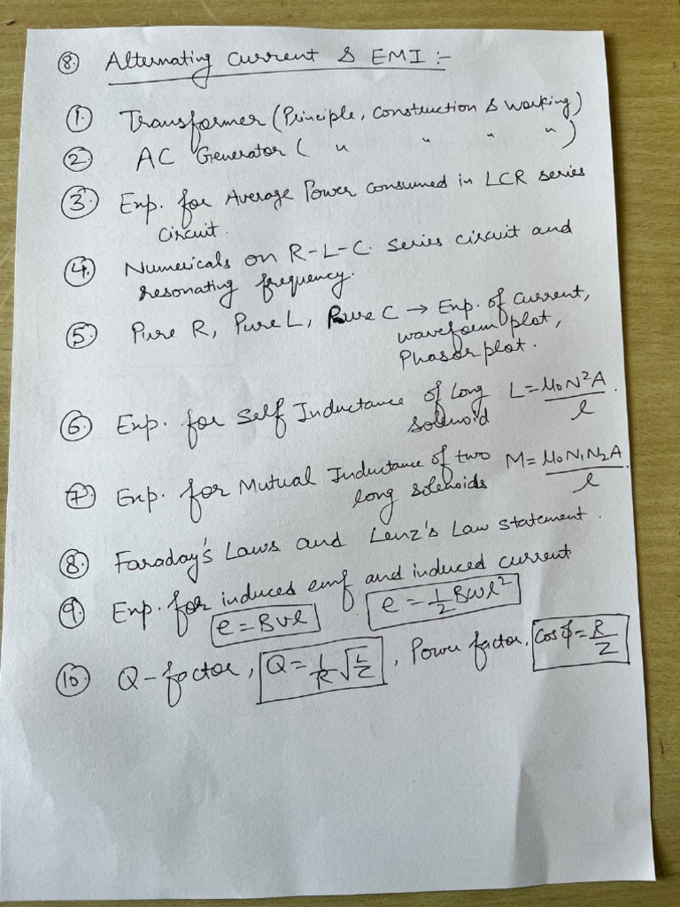 Imp. Questions - EMI & AC | PDF