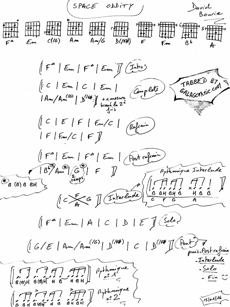 Space Oddity David Bowie Galago Music0001 | PDF