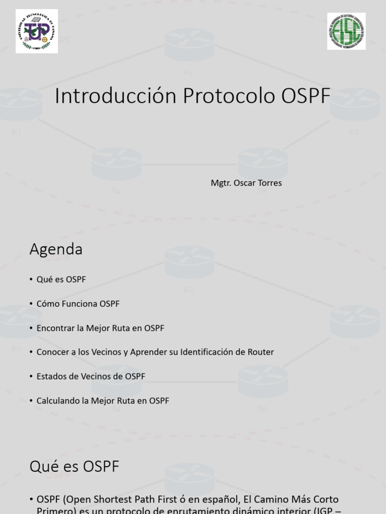6 Intro OSPF | PDF | Enrutador (Computación) | Protocolos de capa de red
