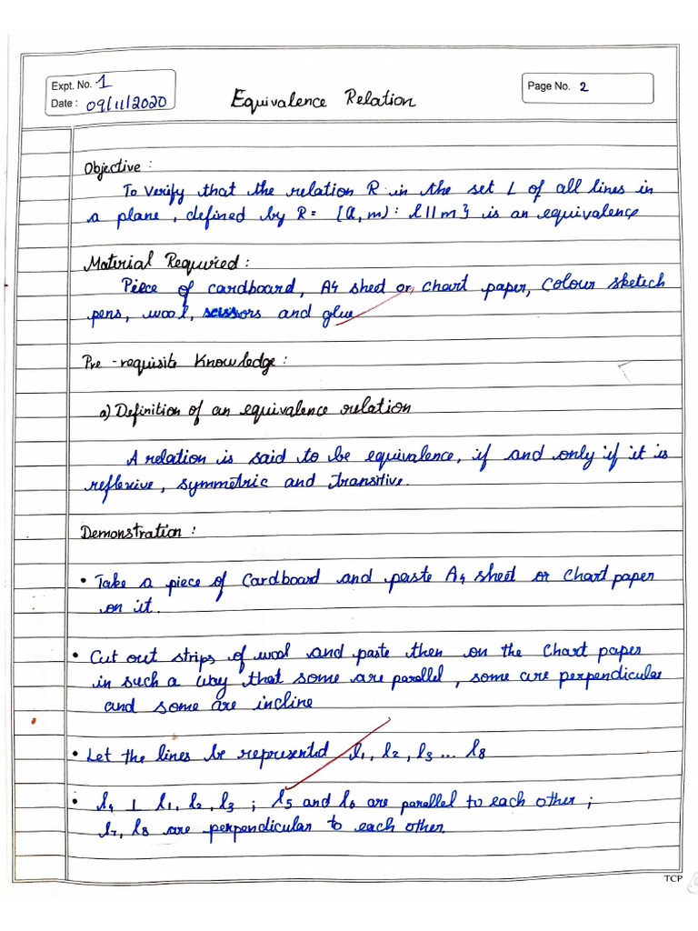 12th Maths Record Activity 1 | PDF