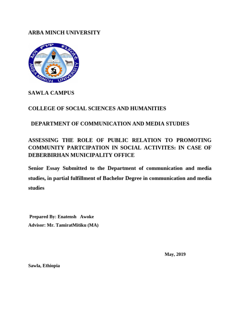 Public Relations and Community Engagement | PDF | Poverty | Poverty ...