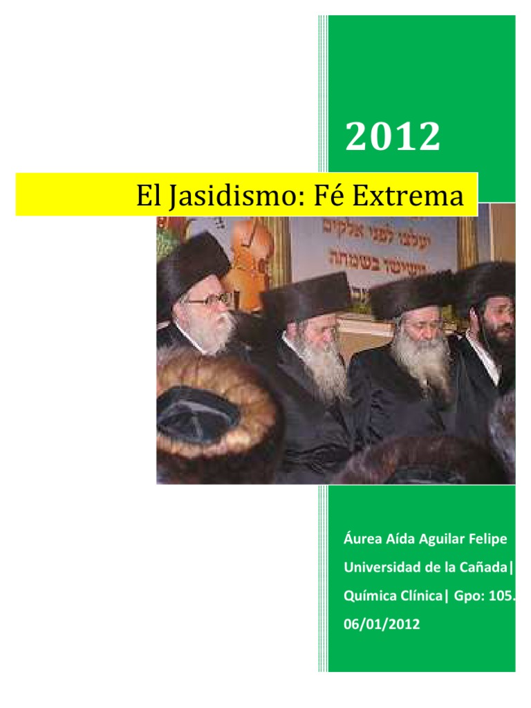 El JASIDISMO (Fé Extrema) | PDF | Judaísmo jasídico | Amor