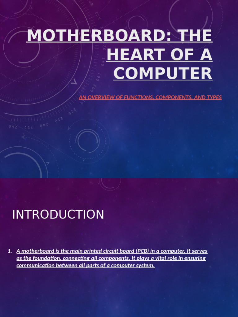 Motherboard Functions and Types Explained | PDF