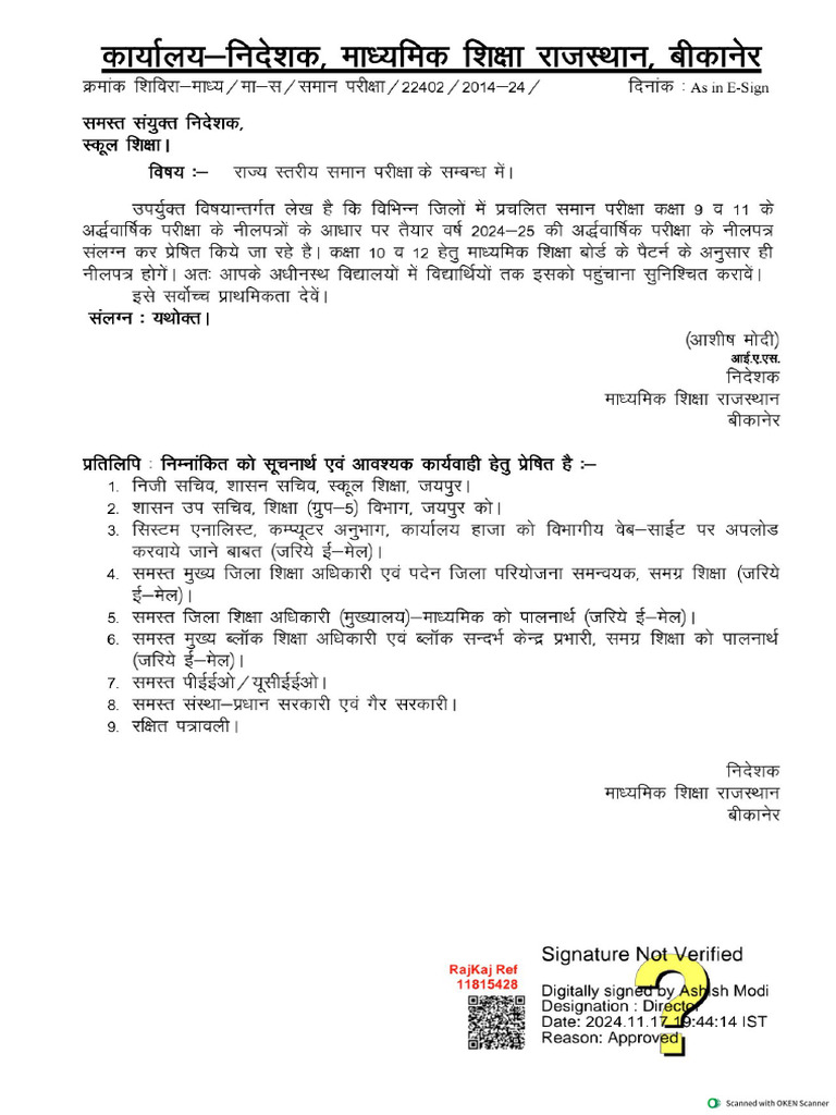 Blue Print Class 9 and 11 | PDF